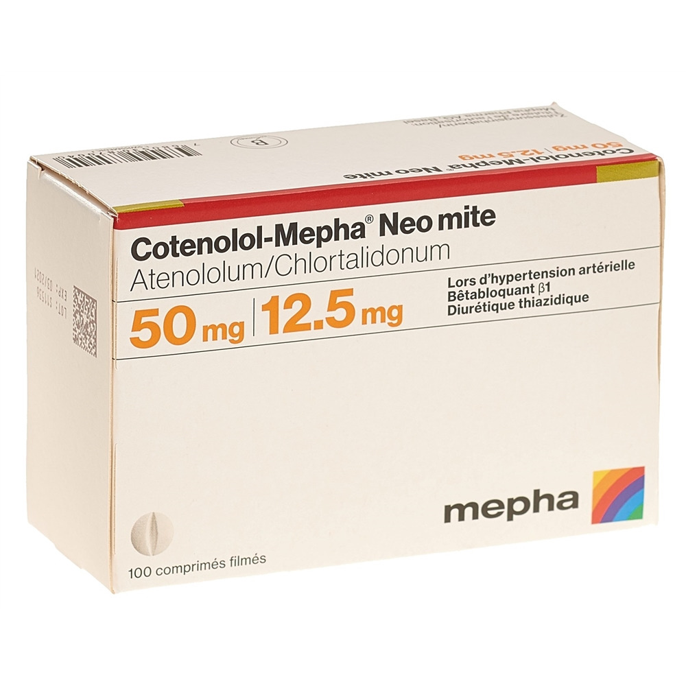 COTENOLOL Neo mite Filmtabl 50/12.5 Blist 100 Stk | Sun Store Apotheke