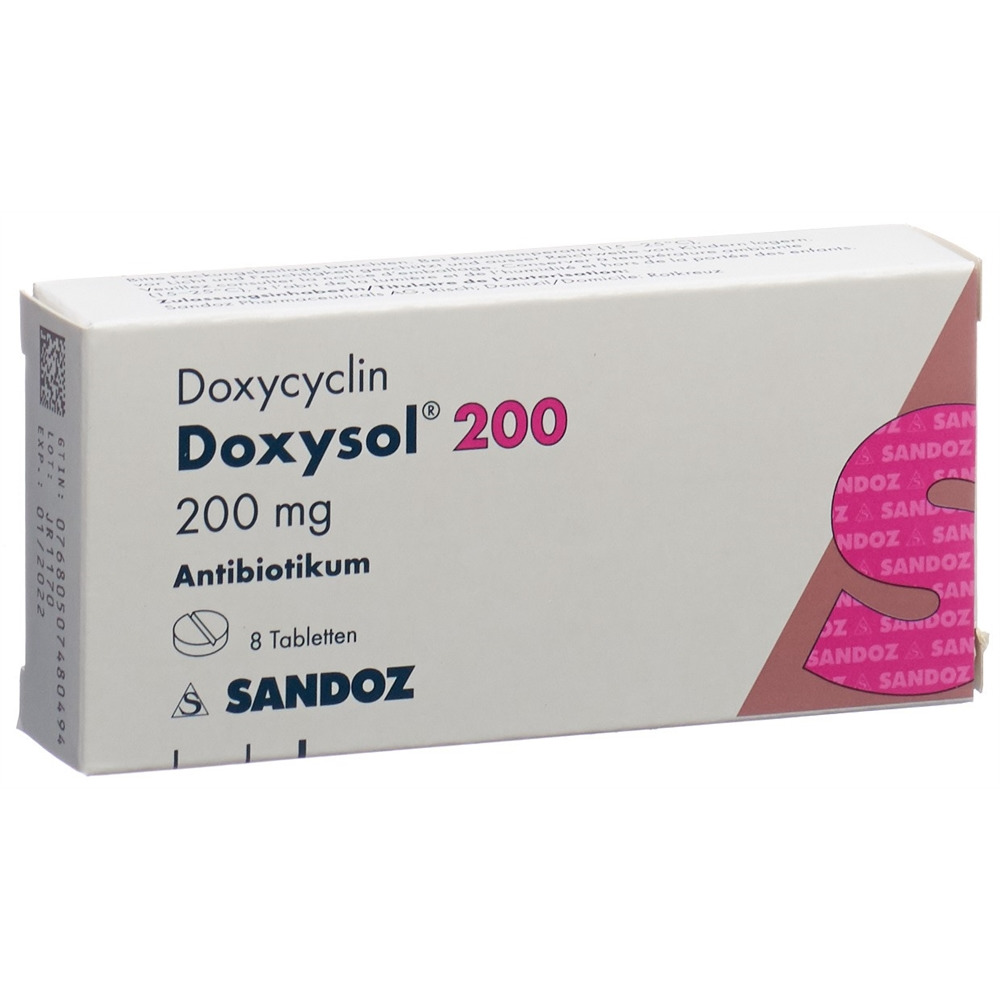DOXYSOL Tabl 200 mg Blist 8 Stk | Sun Store Apotheke