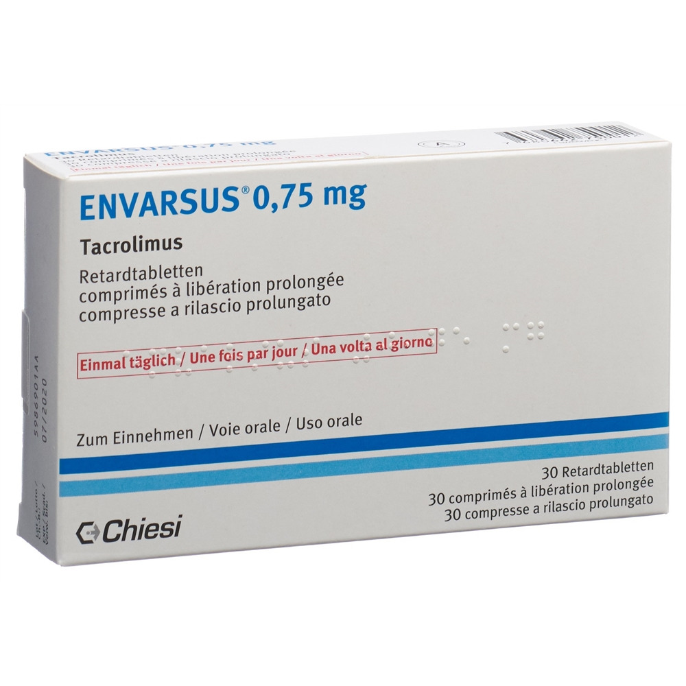 ENVARSUS Ret Tabl 0.75 mg Blist 30 Stk | Sun Store Apotheke