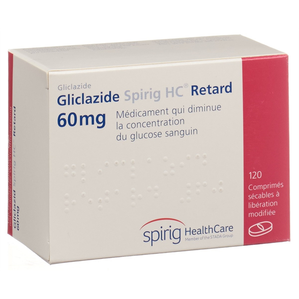 GLICLAZIDE Retard cpr ret 60 mg blist 120 pce | Pharmacie Sun Store