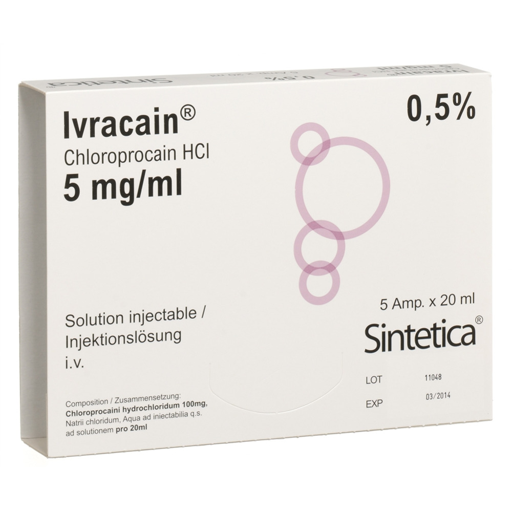 IVRACAIN Inj Lös 5 mg/ml Amp 20 ml | Sun Store Apotheke