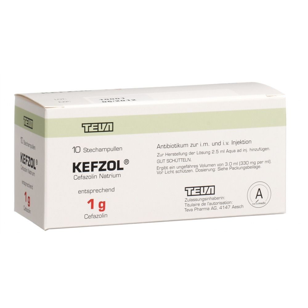 KEFZOL Trockensub 1 g Durchstf 10 Stk | Sun Store Apotheke