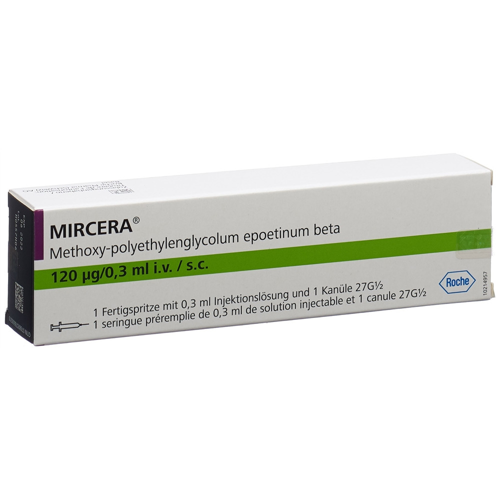 MIRCERA sol inj 120 mcg/0.3 ml ser pré 1 pce | Pharmacie Sun Store