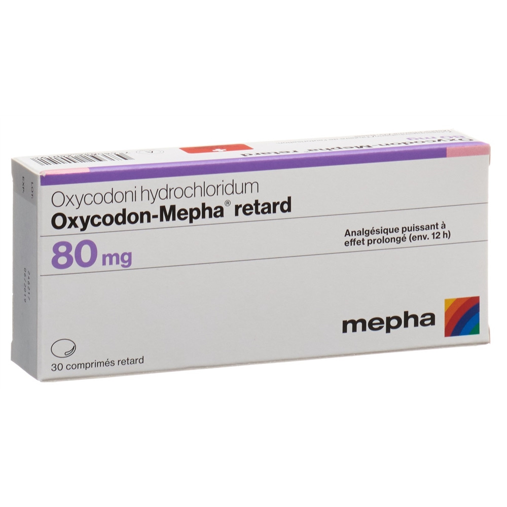 OXYCODONE Mepha cpr ret 80 mg blist 30 pce | Pharmacie Sun Store