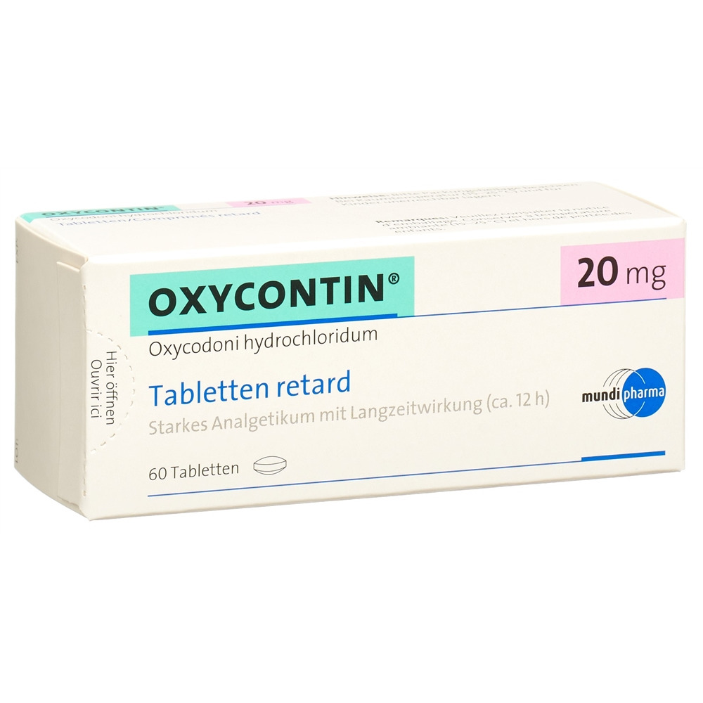 OXYCONTIN Ret Tabl 20 mg Blist 60 Stk | Sun Store Apotheke