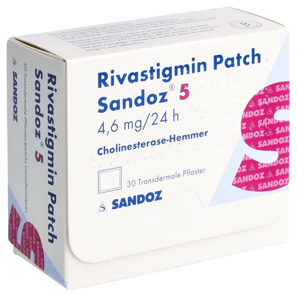 RIVASTIGMINE 5 patchs mat 4.6 mg/24h 30 pce | Pharmacie Sun Store