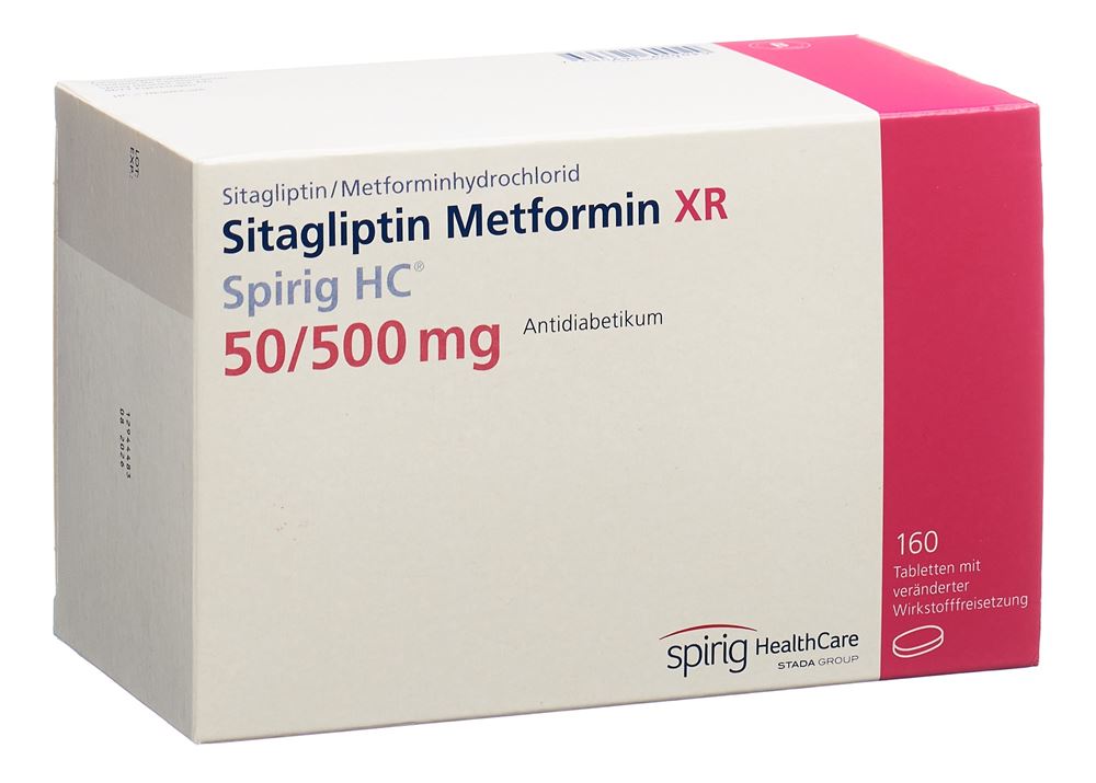 SITAGLIPTINE METFORMINE Metfor XR Spirig HC cpr ret 50mg/500mg blist ...