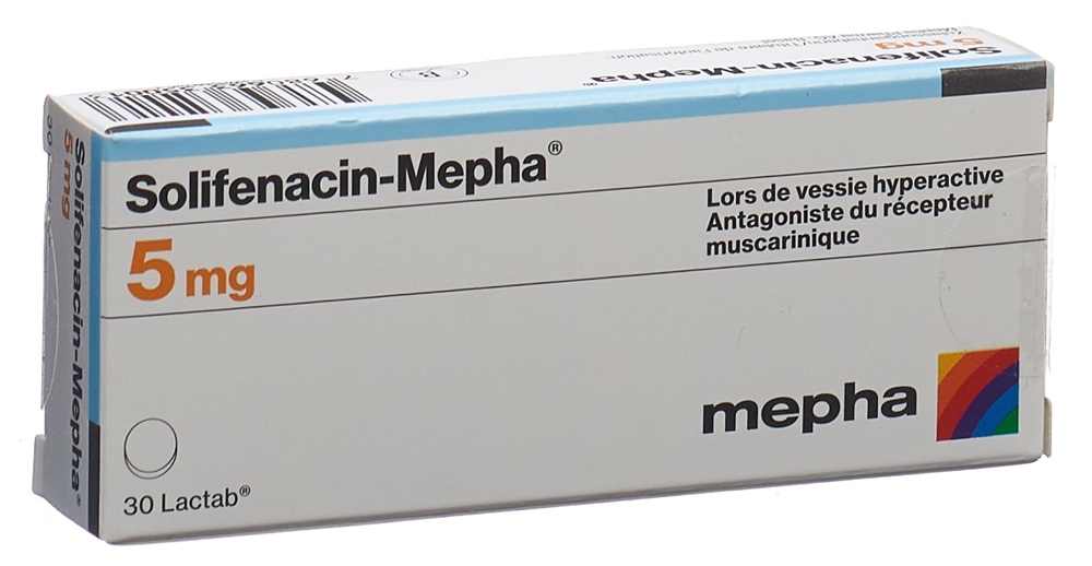 SOLIFENACINE Mepha cpr pell 5 mg blist 30 pce | Farmacia Sun Store