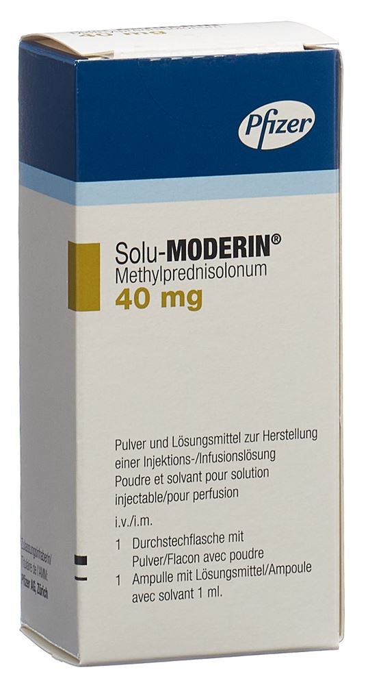 SOLU-MODERIN Trockensub 40 mg mit Solvens Amp 1 Stk | Sun Store Apotheke