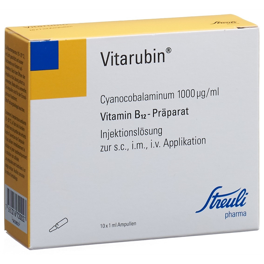 VITARUBIN Inj Lös 1000 mcg/ml Amp 1 ml | Sun Store Apotheke